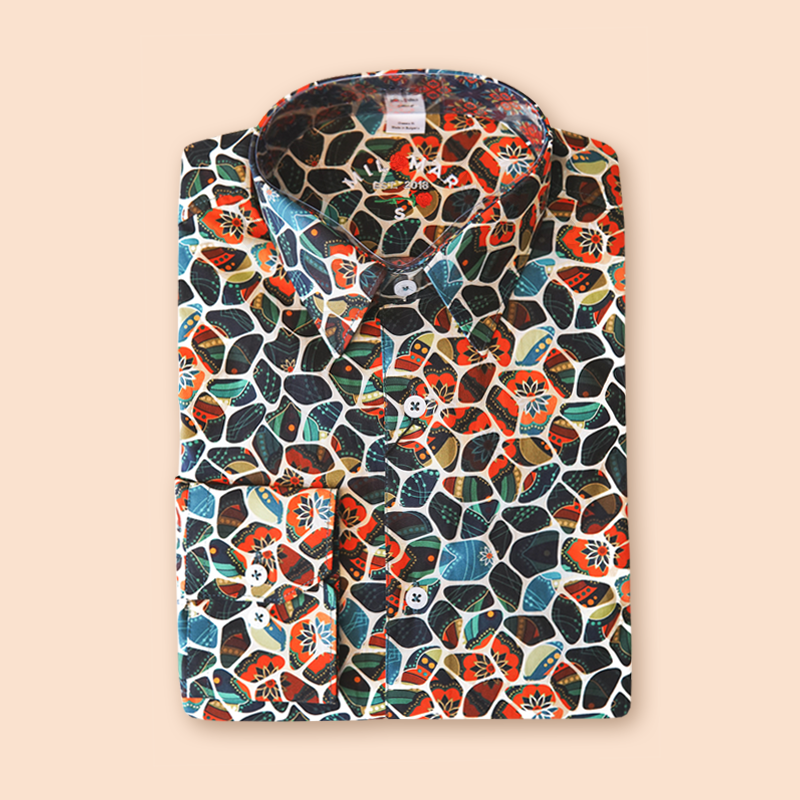 Shop Men's Art Pattern Dress Shirts – MILMAR - Wear Color. Be Different